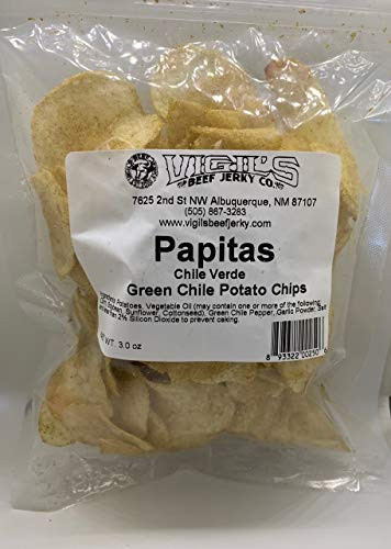 Papitas Green Chile Potato Chips -Green Chile- - Warehousesoverstock