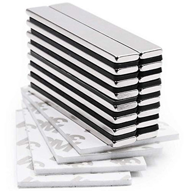 Neodymium N52 Bar Magnets -10 Pack- - Incredibly Powerful Adhesive ...