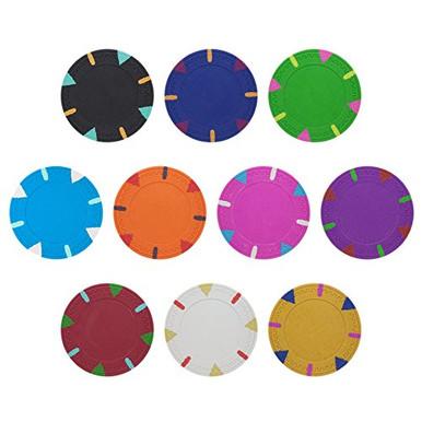 PS Triangle and Stick Blank Claysmith 14gm Clay Poker Chip Sample Set ...