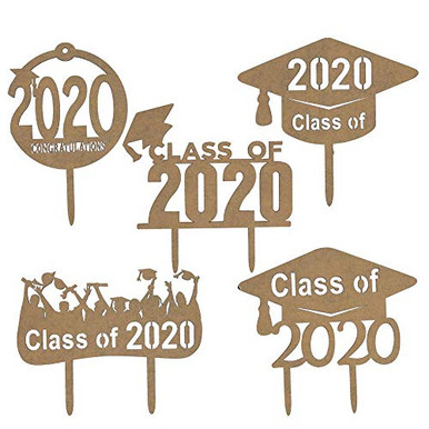 Cake Inserts Class of 2020 Cake Topper Grad Party Cake Decorations for ...