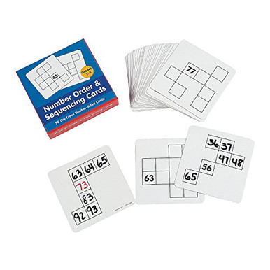 Fun Express Number Order and Sequencing Cards - 50 Pieces - Educational ...