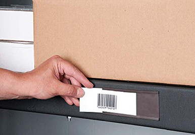 SmartSign Magnetic C Channel Label Holders - 2.5 inch x 6 inch Pack of ...