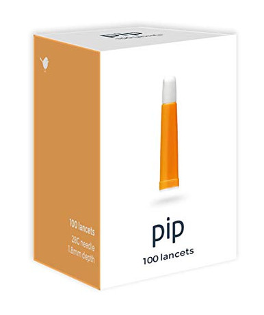 Pip 100 Lancets - All-in-One 28G-1.8mm Diabetes Safety Lancets - Normal ...
