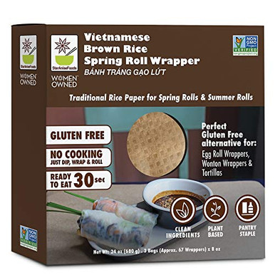 Star Anise Foods Rice Paper Rice Spring Roll Wrappers Gluten Free Egg ...