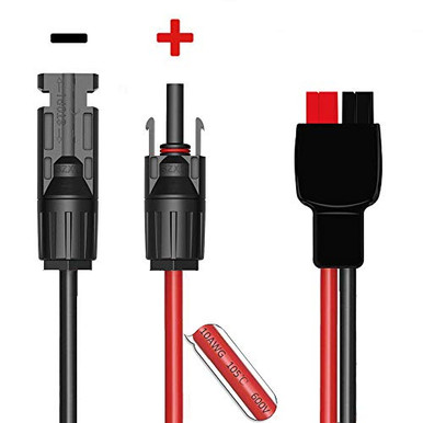 JoinWin MFG 10AWG MC4 Solar to Anderson Power Pole Adapter Connector ...