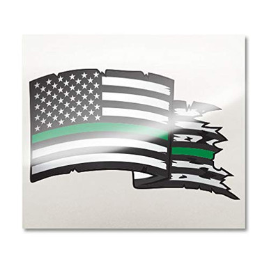 Thin Green Line USA American Flag Military Federal Agent Border Patrol ...