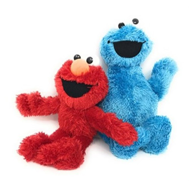 Hasbro Sesame Street Small Plush Pal - Elmo And Cookie Monster 9" Set ...