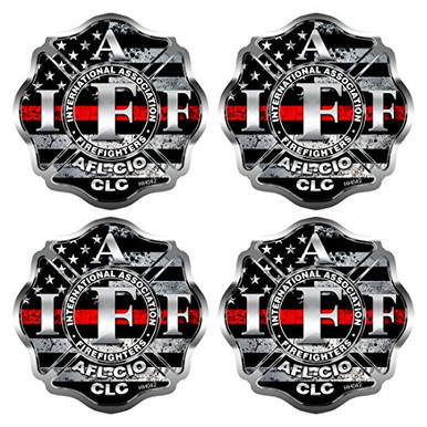 Firefighter - IAFF inchThin Red Line inch Cross Hard Hat Sticker - 4 ...