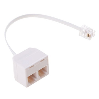 MonkeyJack Telephone Splitter Male to 2 Female Converter Cable RJ11 ...