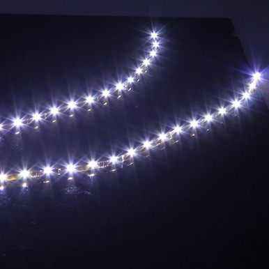 LED Strip Light White Light 2X 24 inch Side Shine Strip 36 SMD Fog DRL ...