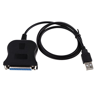 USB to Printer DB25 25-Pin Male/Female Parallel Port Cable Adapter ...