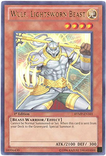 YU-GI-OH - Wulf Lightsworn Beast -RYMP-EN103- - Ra Yellow Mega-Pack ...