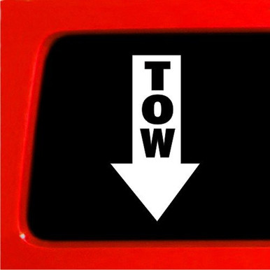 Tow Sticker JDM Arrow Vinyl Drag Racing Hook Decal CAR ...