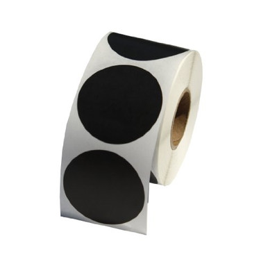 Black Round Labels/Stickers - 1.5 Inch Round Labels 500 Stickers Per ...