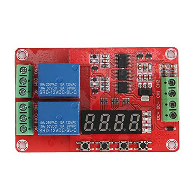 V BESTLIFE Time Relay Module 5V 2 Channel 3-Wire Interface Time Relay ...