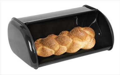 Home Basics Stainless Steel Bread Box with Roll Up Lid, For Easy ...