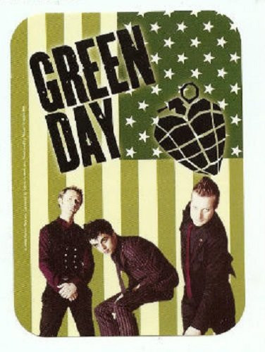 Green DAY - Sticker - Flag Band Heartnade - 4x3 Inches - Licensed New ...