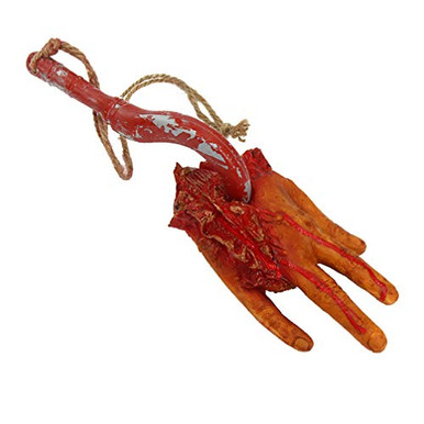 STOBOK Halloween Bloody Hand with Hook Realistic Horrible Human Body ...