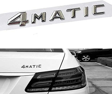 1Pcs 3D 4MATIC Car Logo Badge Decal Emblem Car Sticker for Ben -4 MATIC ...