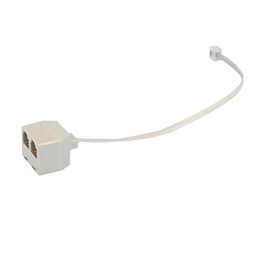 RJ11 6P4C Male to 6P4C Female 2 Way Telephone Jack Plug Splitter Phone ...