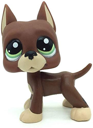 LPS-L Rare FiguresRare Mini Pet Toys 1519 Brown Chocolate Great Dane ...