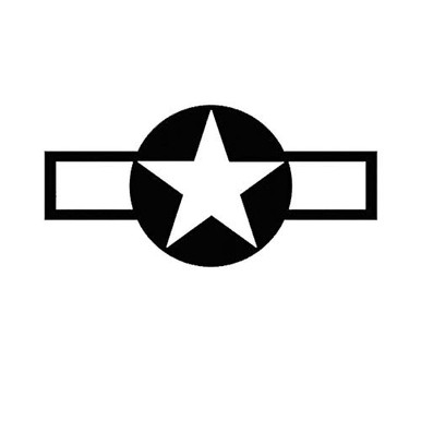 EW Designs USAF WWII Aircraft Insignia Sticker Decal Vinyl US air Force ...