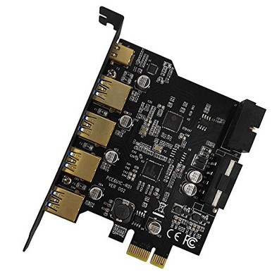 PCI-E to Type-C + A 4-Port USB 3.0 PCI Express Card and 4-Pin Power ...