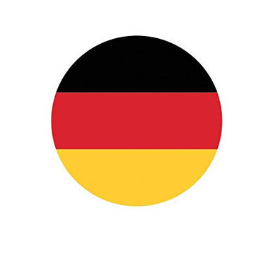 ION Graphics Round German Flag Sticker Decal Vinyl Germany Circle 5 ...