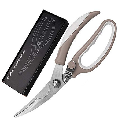 Spring Loaded Poultry Shears - Heavy Duty Kitchen Chicken Shears With ...