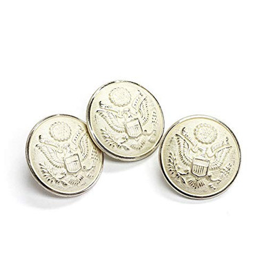 Set of 3 US Military Silver Uniform Buttons 40 Line Made in France ...