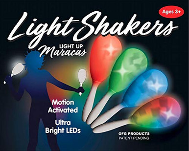 Light Shakers LED Light Up Maracas - Choose From Multiple Modes Solid ...