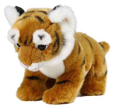 Baby Tiger Stuffed Animal 10 Inches Cute Plush Toy -Brown ...