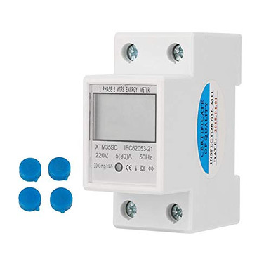 Digital Electricity Meter 220V 5 -80- A Digital 1-Phase 2-Wire 2P DIN ...