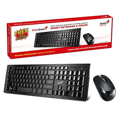 Genius Wireless Smart Keyboard and Mouse Combo [SlimStar 8008 ...