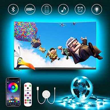 USB LED TV Backlight Hamlite 8.2Ft TV Led Light Strip Bluetooth App ...
