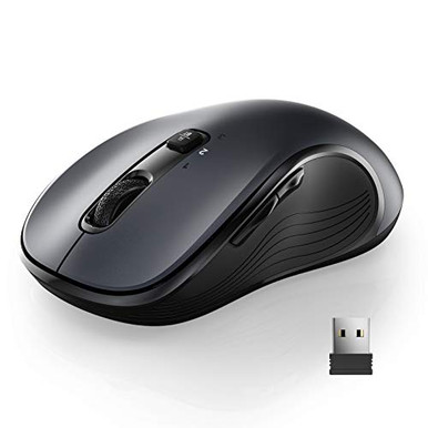 WisFox 2.4G Wireless Mouse for Laptop Ergonomic Computer Mouse with ...