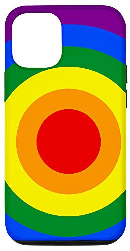 iPhone 12/12 Pro LQBTQ Pride Rainbow Concentric Circle Design Case ...