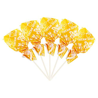 Cream Soda Dum Dums Yellow Party Pops - Warehousesoverstock
