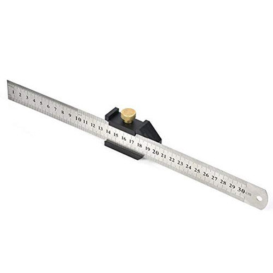 Lightweight 1~1.2in Measuring Tool Steel Angle Line Scriber Ruler Steel ...