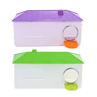 2X Plastic Bird Breeding Box Parakeet Budgie Cockatiel Nesting House ...