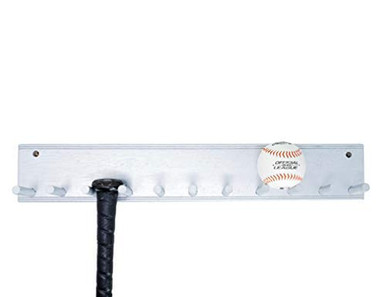 Baseball Softball Bat Rack Silver Finish Meant to Hold Up to 10 Full ...