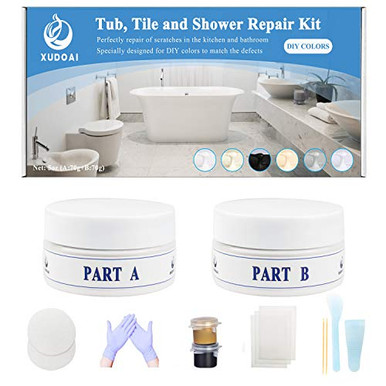 Tub Tile and Shower Repair Kit 5oz Fiberglass Porcelain Acrylic Bathtub ...