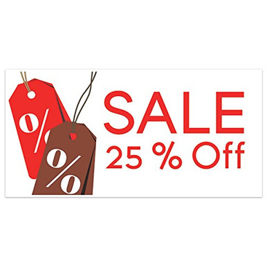 Price Tag Sale Business Window Display Retail Large Format Sign ...