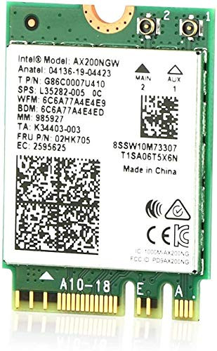 Ubit AX WiFi 6 Card Dual Band 3000 Mbps AX200NGW for Laptop M.2 with ...