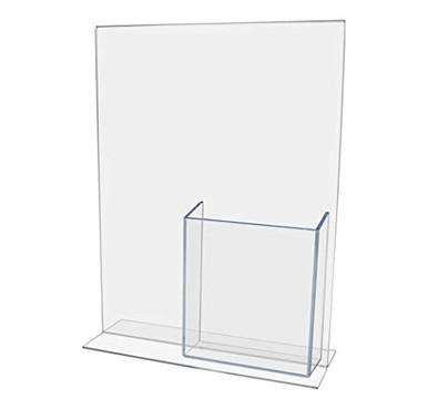 Marketing Holders 8.5 inch x 11 inch Sign Holder Combo Ad Frame with 1 ...