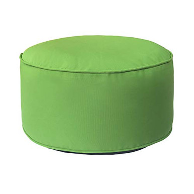 Art Leon Outdoor Inflatable Ottoman Green Round Patio Footstool for ...