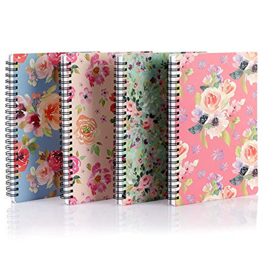 Spiral Lined Notebook EUSOAR A5 4pcs 5.9x8.2 inch Lined Travel Writing ...