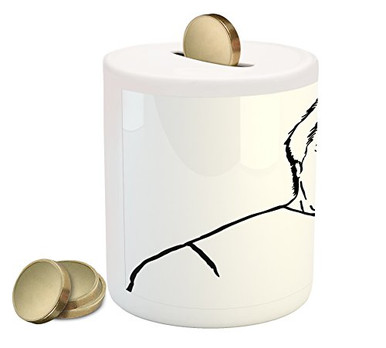 Ambesonne Humor Piggy Bank Guy Meme Fat Angry Facial Expression Display ...