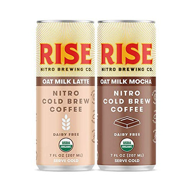 RISE Brewing Co. - Oat Milk Nitro Cold Brew Latte -4 Pack- and Oat Milk ...