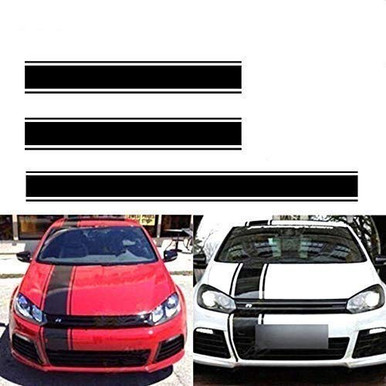 Universal fit for All Cars 1Set/4Pcs Vinyl Racing Stripe Decal Sticker ...